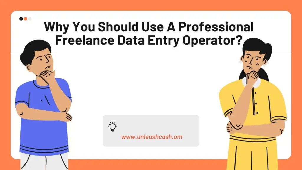 Why You Should Use A Professional Freelance Data Entry Operator ...