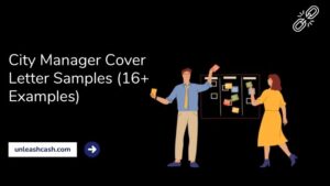 City Manager Cover Letter Samples (16+ Examples) | Unleash Cash