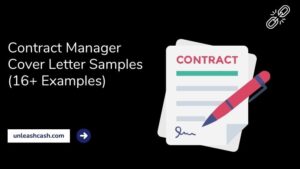 Contract Manager Cover Letter Samples (16+ Examples) | Unleash Cash