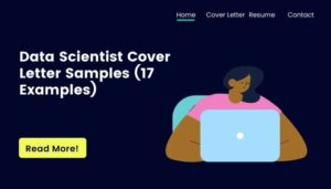 Data Scientist Cover Letter Samples (17 Examples) | Unleash Cash