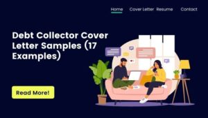 Debt Collector Cover Letter Samples (17 Examples) | Unleash Cash