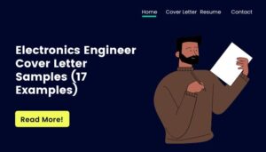 Electronics Engineer Cover Letter Samples (17 Examples) | Unleash Cash