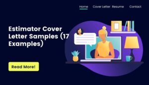 Estimator Cover Letter Samples (17 Examples) | Unleash Cash