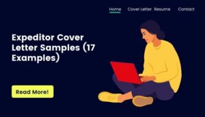 Expeditor Cover Letter Samples (17 Examples) | Unleash Cash
