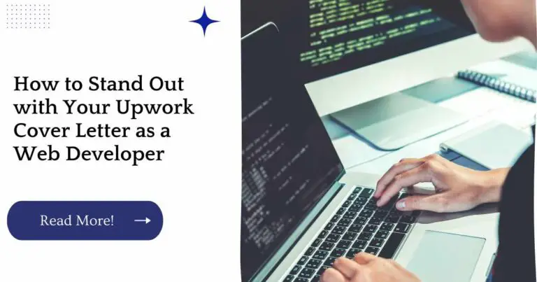 How to Stand Out with Your Upwork Cover Letter as a Web Developer ...